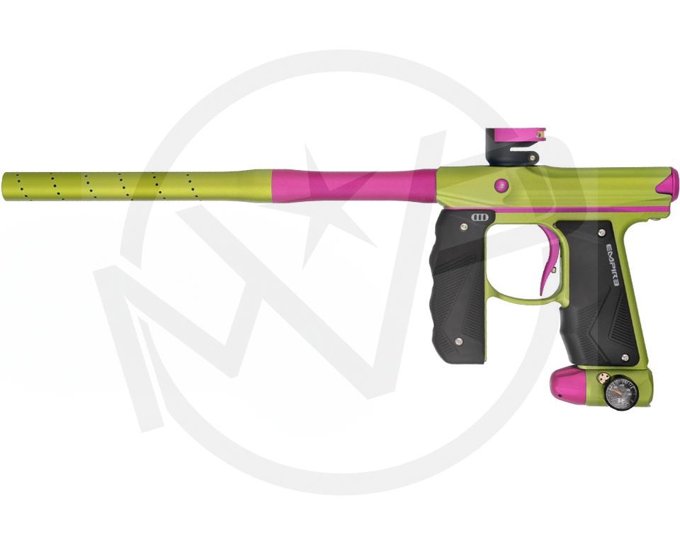 Empire Mini GS Paintball Gun - Neon Green w/ Pink