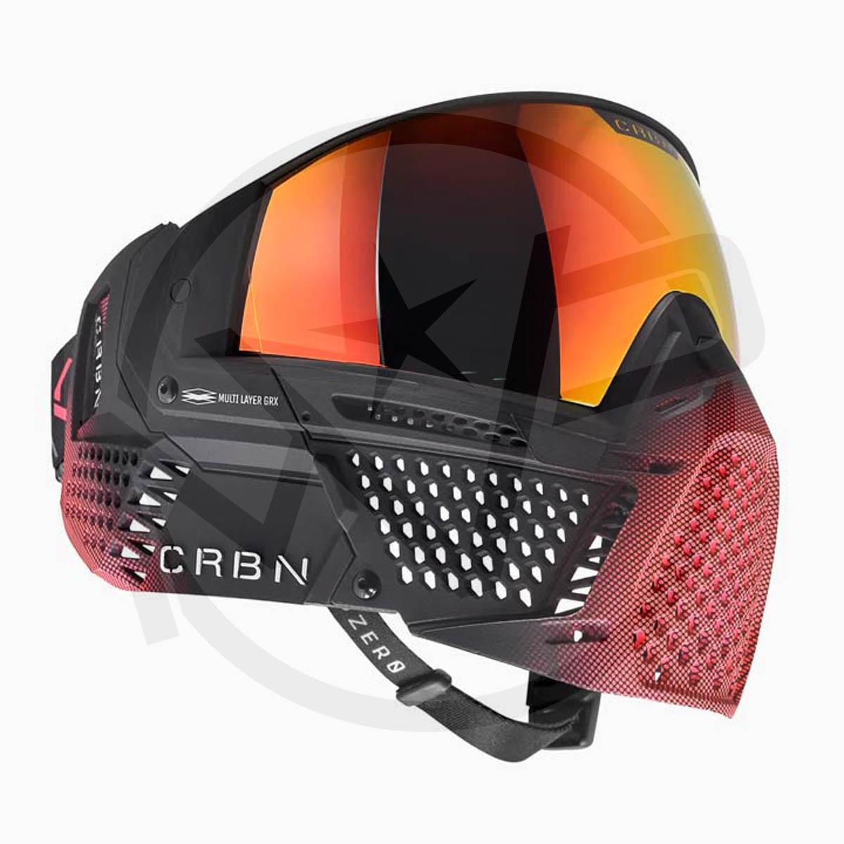 Carbon Paintball Mask - ZERO PRO - Less Coverage - Halftone Pink