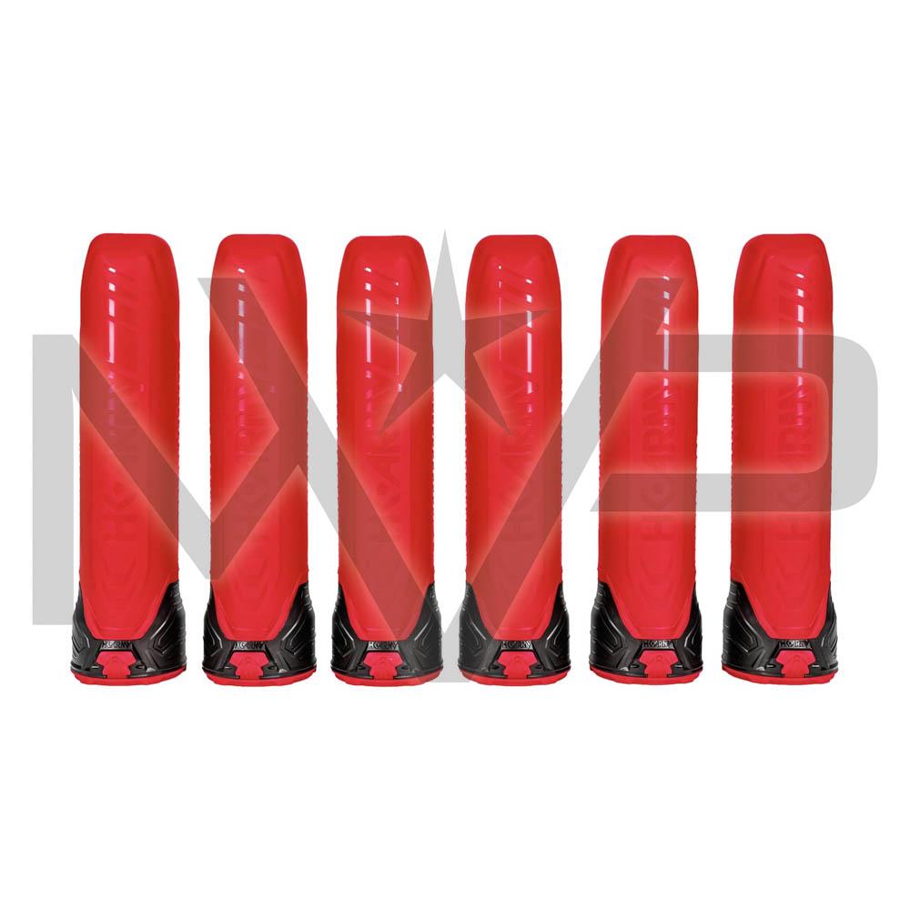 HK Army High Capacity 185 rd Pod - Red / Black - Six Pack