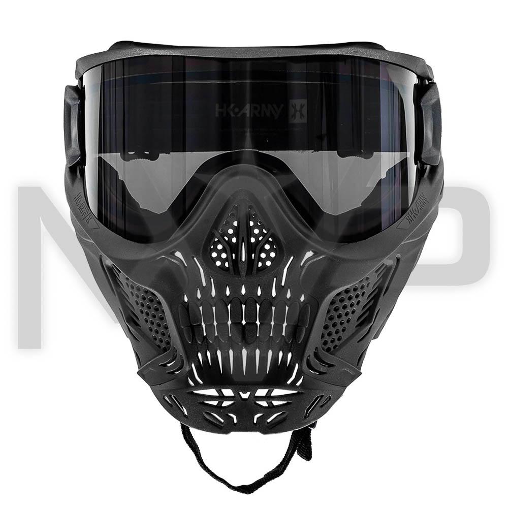 HK Army Skull Mask - Black Mask / Smoke Lens