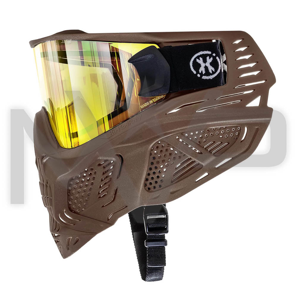 HK Army Skull Mask - Tan Mask / Gold Lens