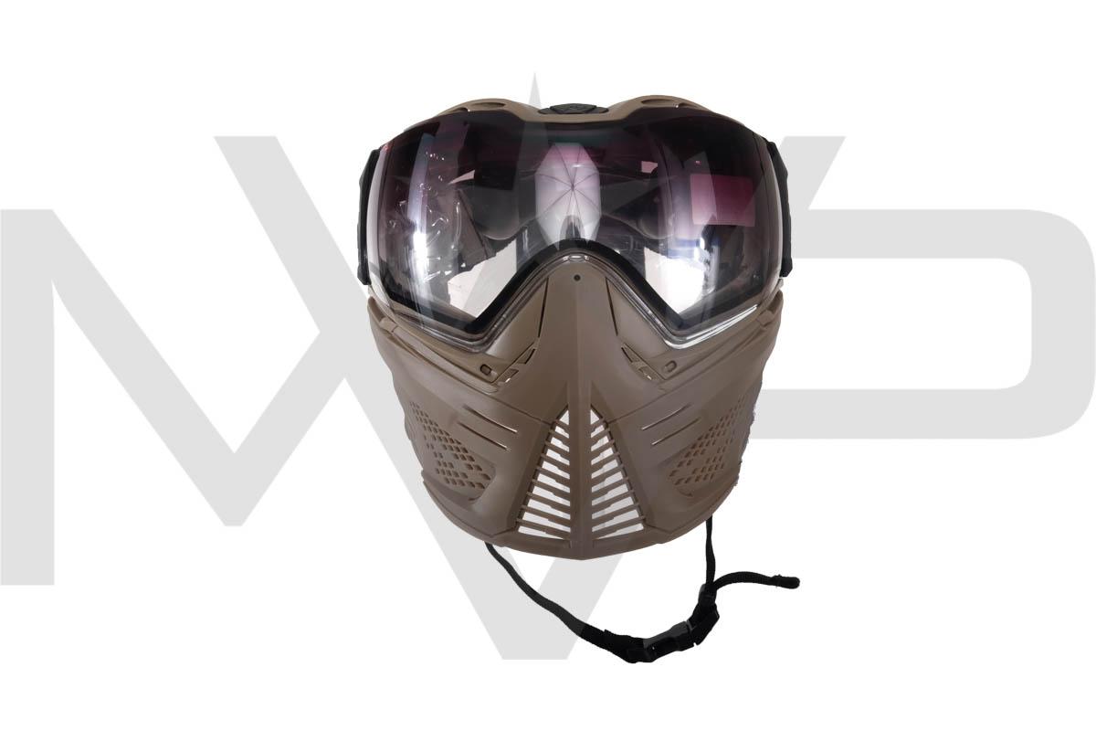 PUSH Unite Paintball Mask - Basic - Tan w/Clear Fade Lens