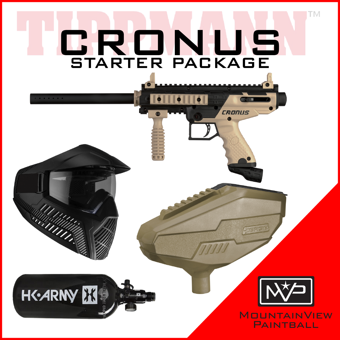 Tippmann Cronus Package - Tan/Black